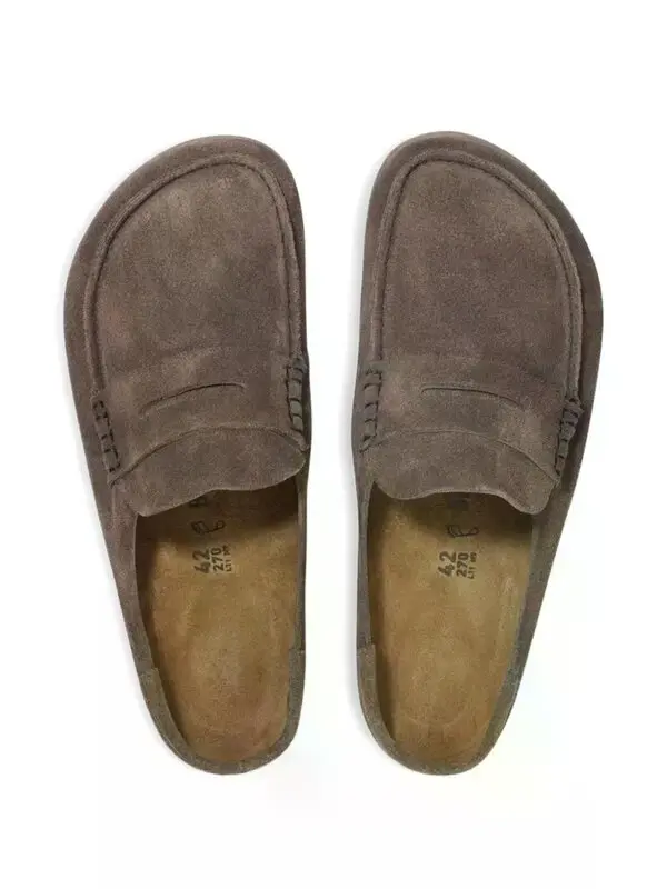 BIRKENSTOCK Naples Suede Loafers - Grey