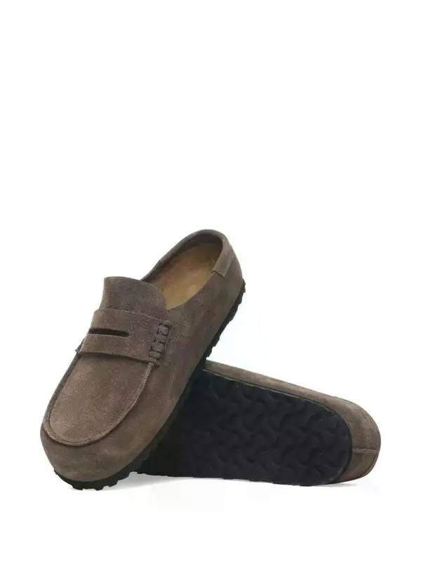 BIRKENSTOCK Naples Suede Loafers - Grey