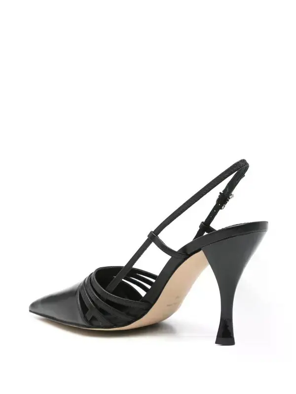 Michael Kors 100mm Leather Slingback Pumps