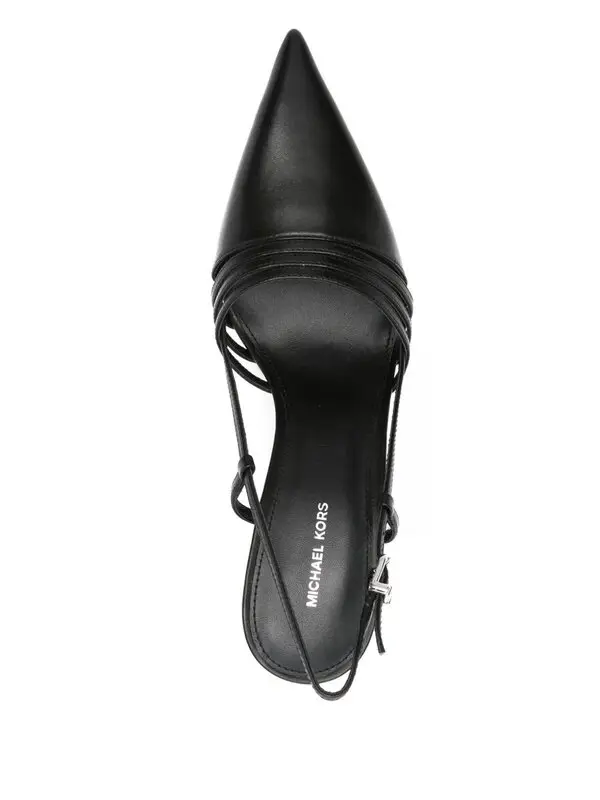 Michael Kors 100mm Leather Slingback Pumps