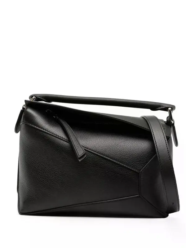 Loewe Small Puzzle Leather Bag - Black