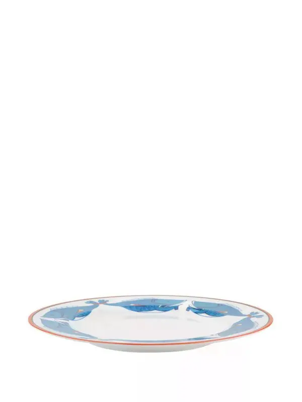 PINTO PARIS Lagon Fish-print Dinner Plate