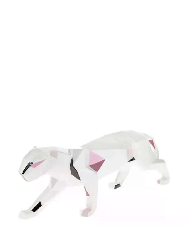 LLADRO Panther Faceted Porcelain Figurine - Grey