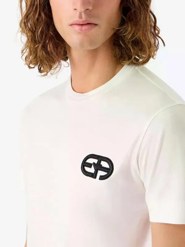 Emporio Armani Logo-embroidered T-shirt