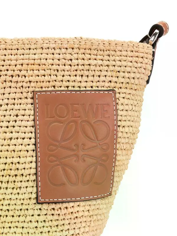 Loewe X Paula's Ibiza Slit Anagram-patch Shoulder Bag