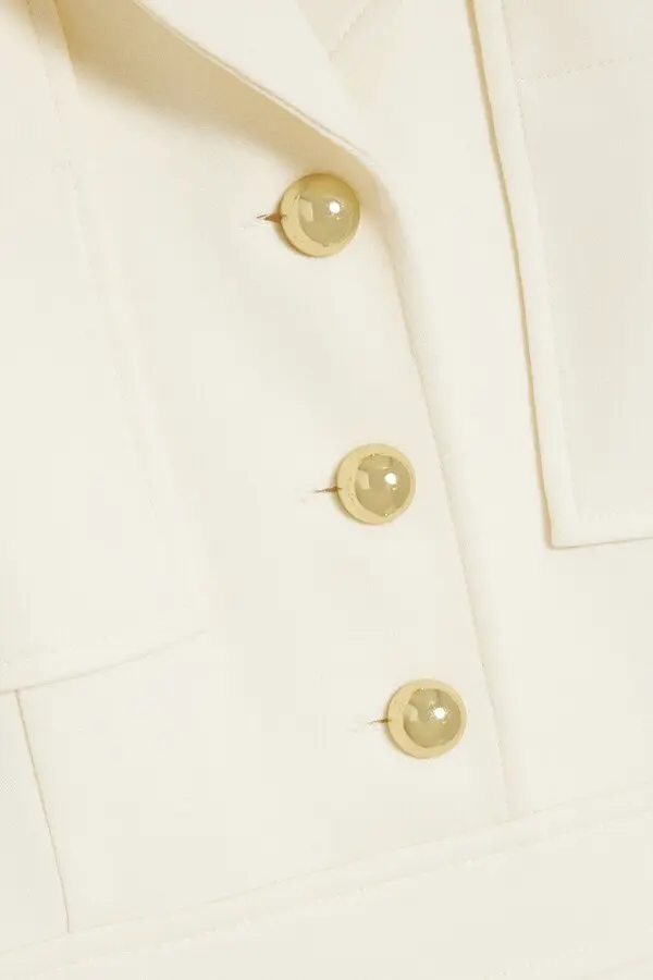 Carolina Herrera Wool-blend Crepe Wide-leg Jumpsuit