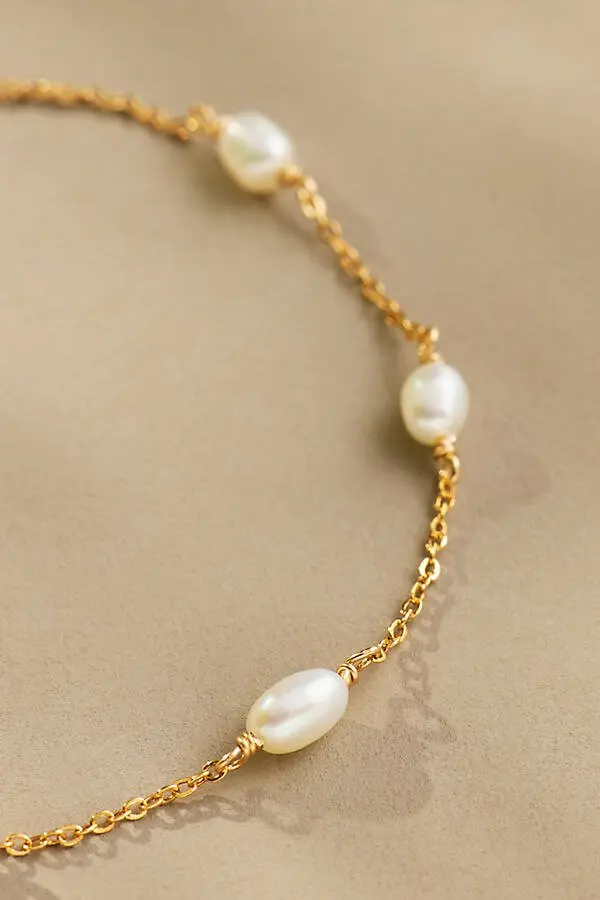 SET & STONES Madeleine Pearl Bracelet - Gold