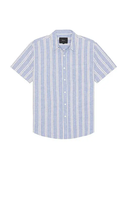 Rails Wilder Collared Shirt In Blue - Chambray Butter