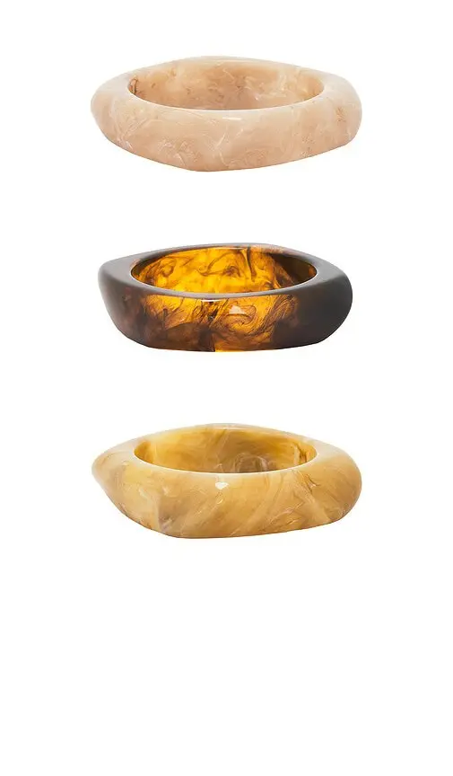 EPIFENE Resin Bangles Set Of 3