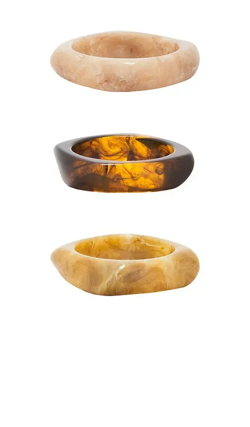EPIFENE Resin Bangles Set Of 3