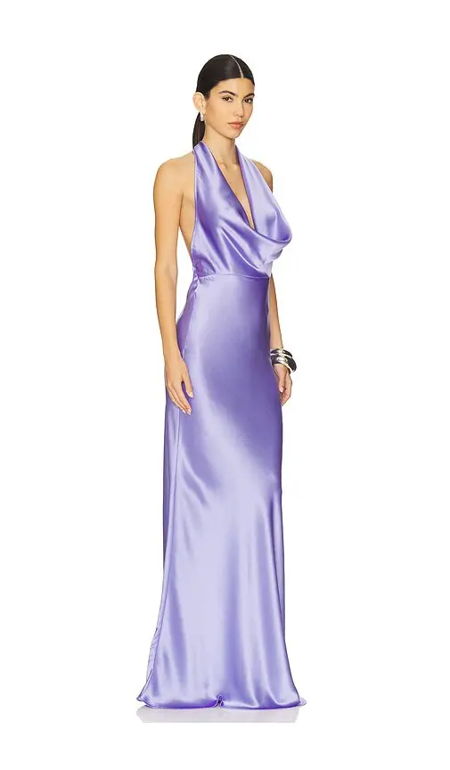 SAU LEE Halterneck Gown - Periwinkle