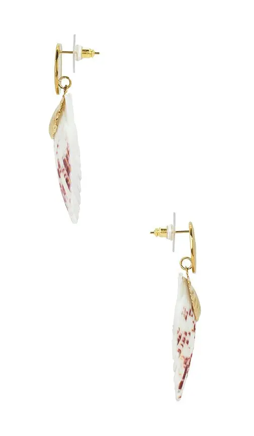PETIT MOMENTS Embellished Shell Dangle Earrings