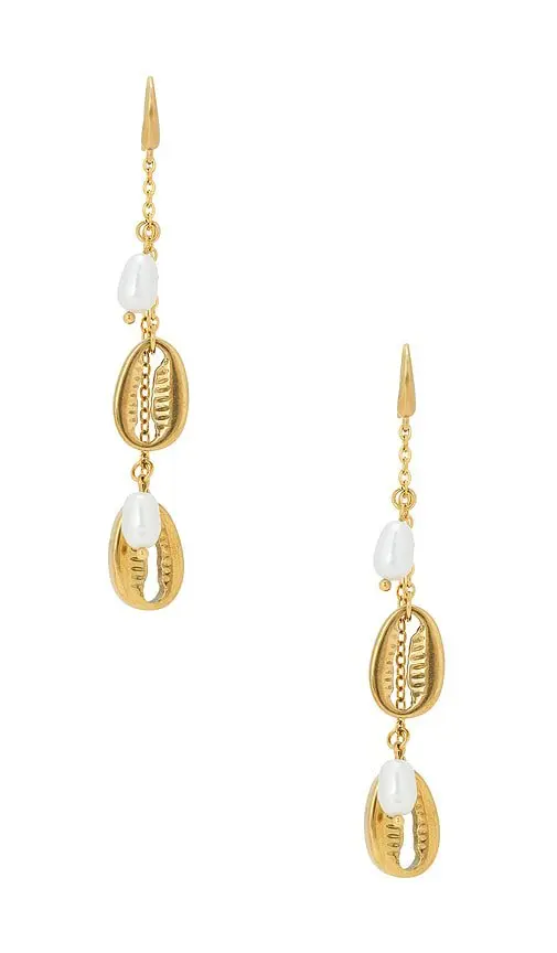 PETIT MOMENTS Puka Drop Charm Earrings