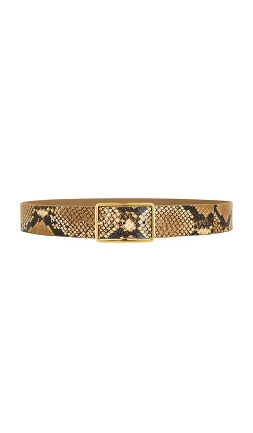B-low The Belt Milla Python Belt - Camel & Gold