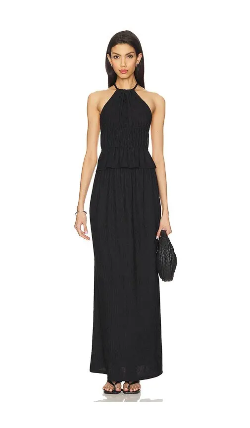 MORE TO COME Halter Neck Textured Top
