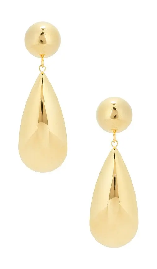 EPIFENE Ball & Drop Earrings - Metallic Gold
