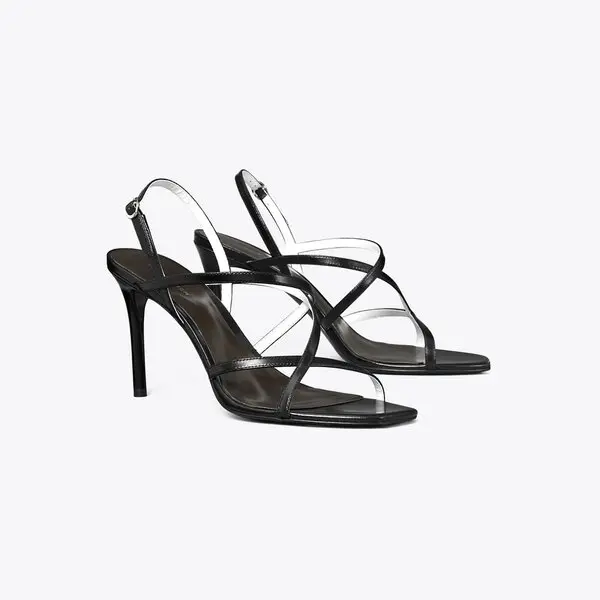 Tory Burch Multi-strap Heeled Sandal - Perfect Black