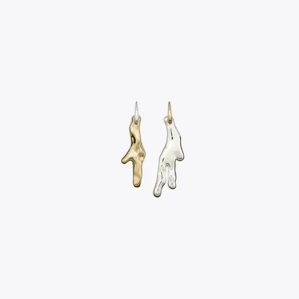Tory Burch Drop Earrings - Light Silver/light Brass