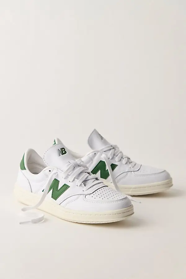 NEW BALANCE T500 Low-top Suede And Leather Sneakers