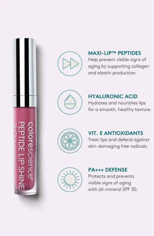 COLORESCIENCE Peptide Lip Shine Spf 30 - Plum