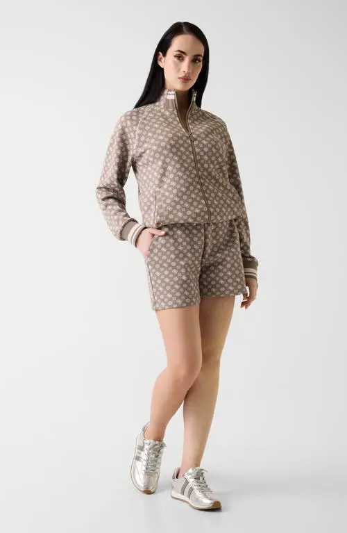 Guess Aggie Full-zip Sweatshirt - Brown