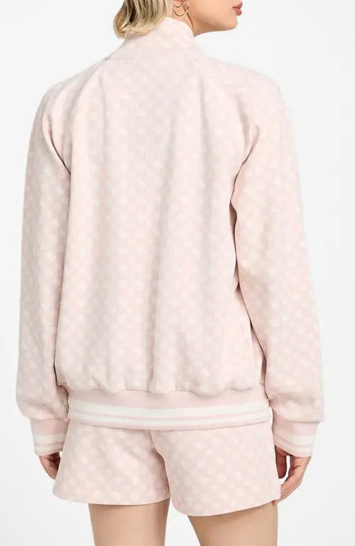 Guess Aggie Full-zip Sweatshirt - Pink