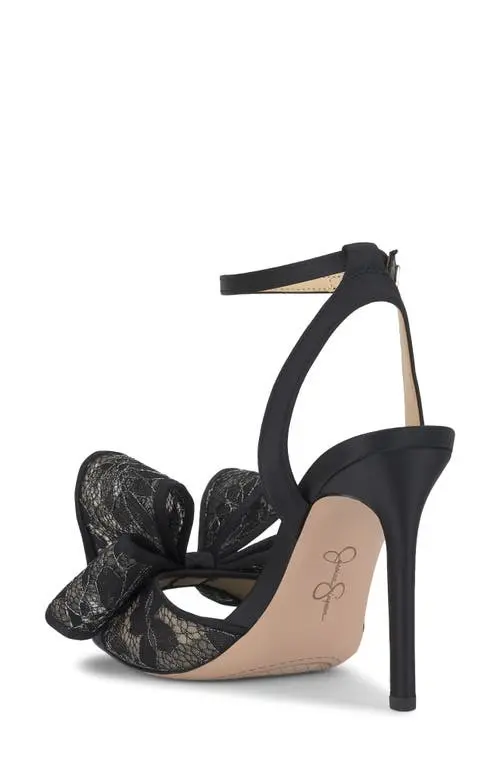 Jessica Simpson Olivine Ankle Strap Sandal - Black/pewter