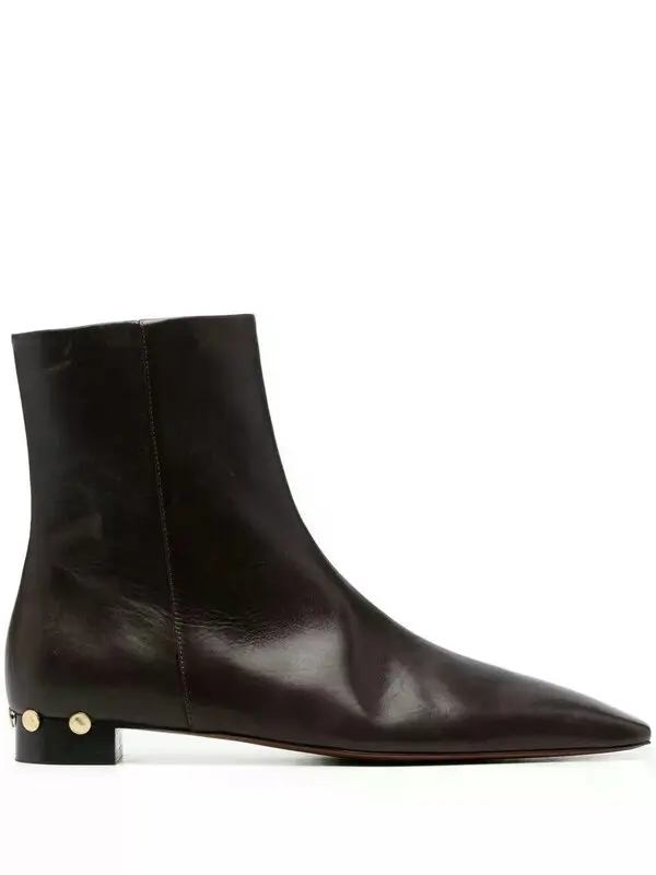 Nanushka Stud-embellished Leather Heel Boots