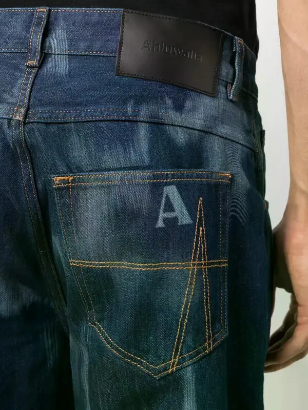 Ahluwalia Signature Straight-leg Jeans - Blue