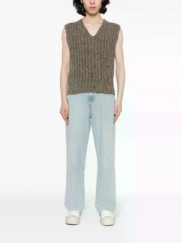 MAISON MARGIELA V-neck Chunky-knit Vest