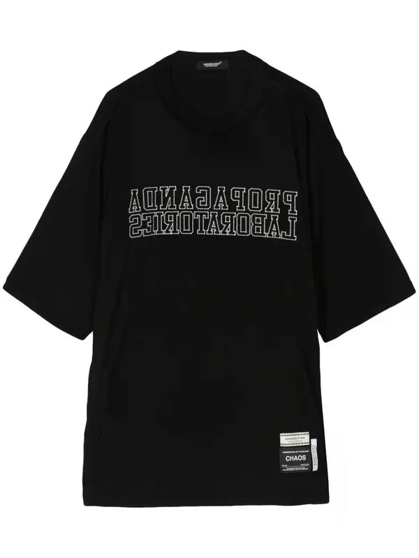 Undercover Slogan-embroidered Cotton T-shirt