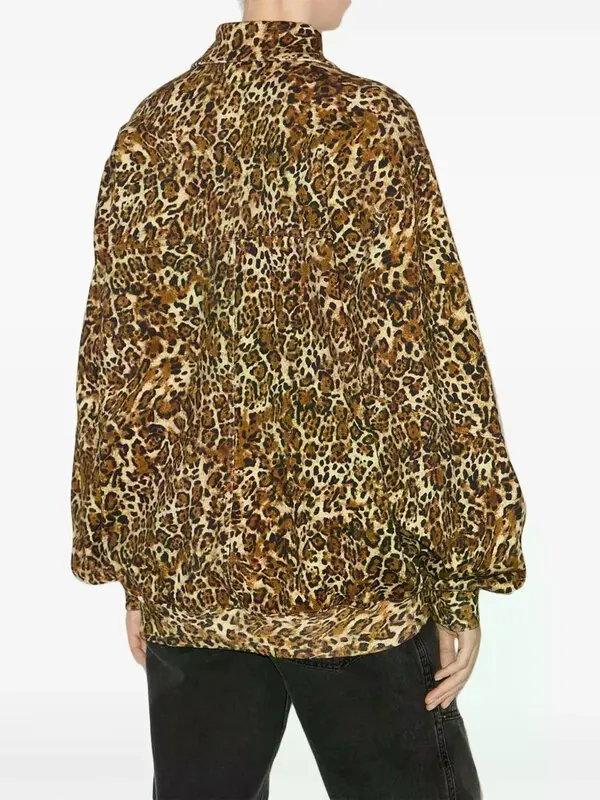 Isabel Marant Étoile Wilda Embroidered Animal Print Sweatshirt