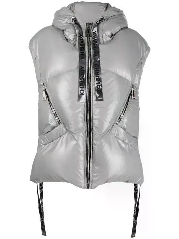 Khrisjoy Hooded Padded Gilet - Grey