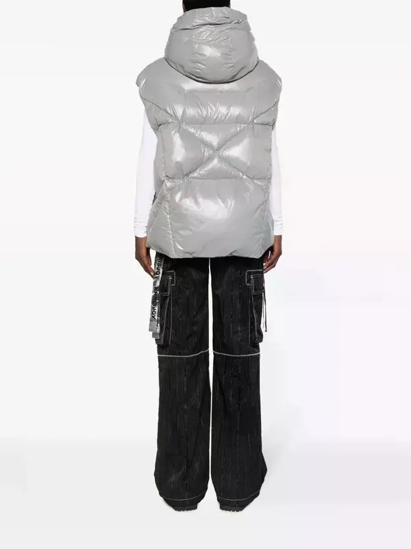 Khrisjoy Hooded Padded Gilet - Grey