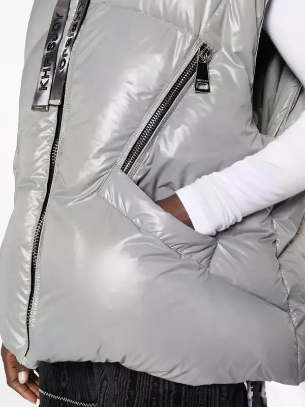 Khrisjoy Hooded Padded Gilet - Grey