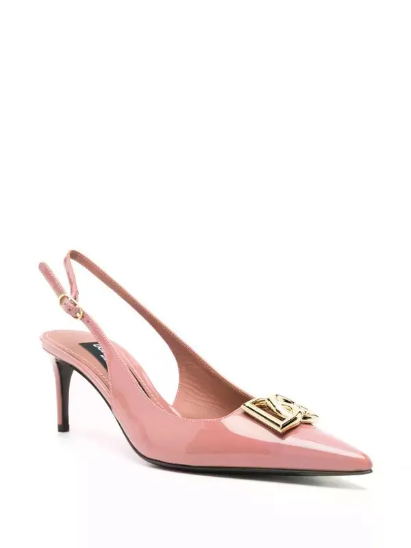 Dolce & Gabbana 65mm Logo-plaque Patent Pumps - Pink