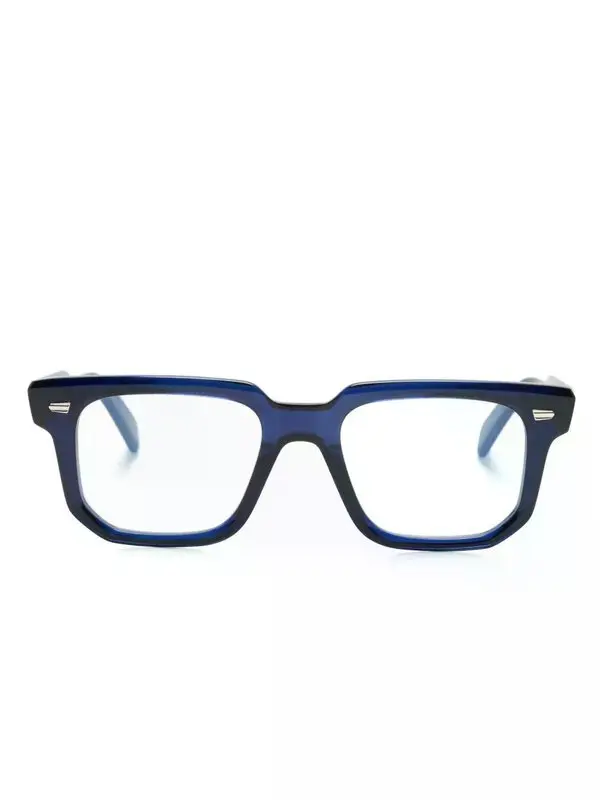 CUTLER & GROSS Geometric-frame Glasses - Blue