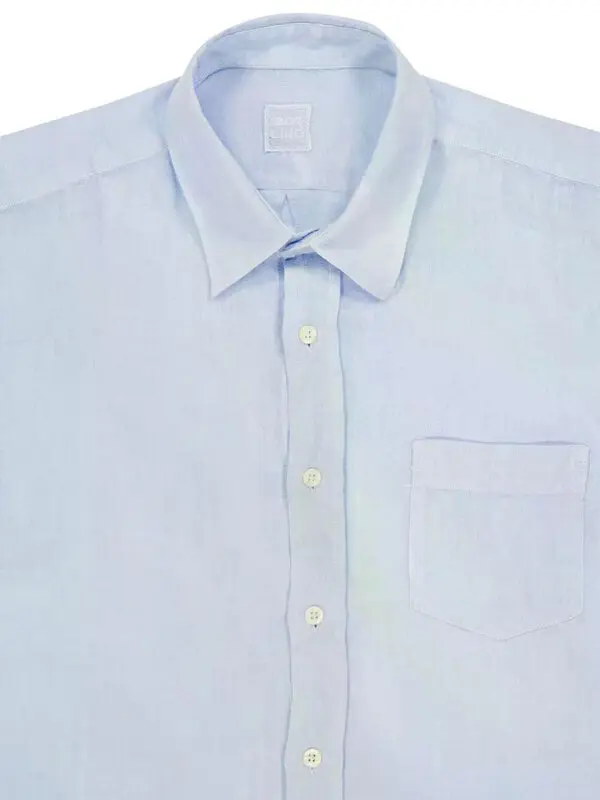 120% Lino Linen Shirt - Blue