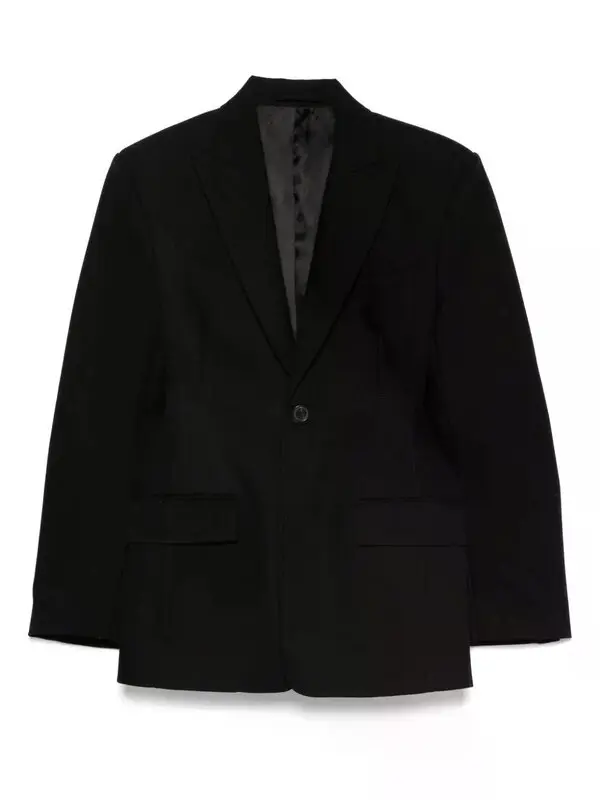 Wardrobe.NYC Single-breasted Blazer - Black
