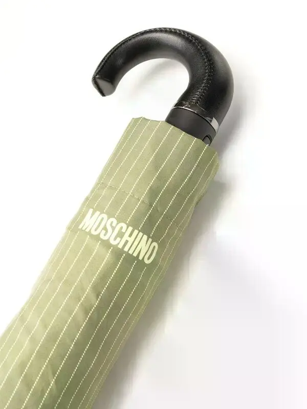 Moschino Logo-print Pinstripe Umbrella