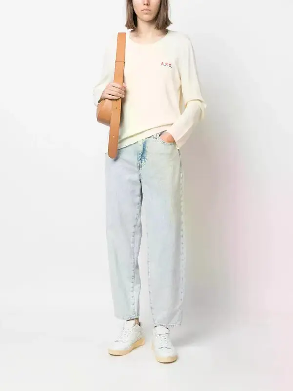 A.p.c. Logo-embroidered Cotton Jumper