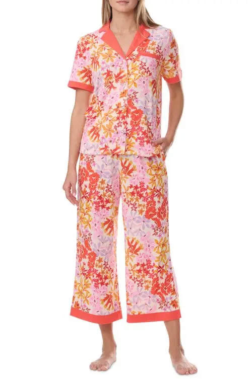 Splendid Notch Collar Pajamas - Sunshine Multi Floral