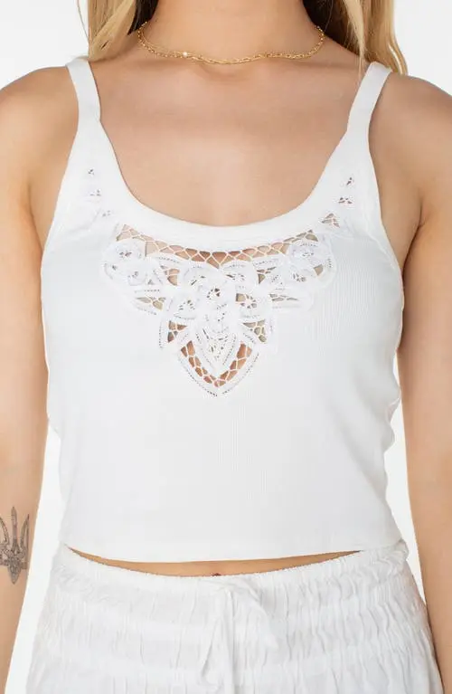 Roxy Wanderlust Crop Tank - Snow White Solid
