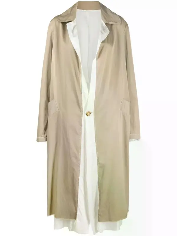 EDWARD CUMING Layered Single-breasted Coat