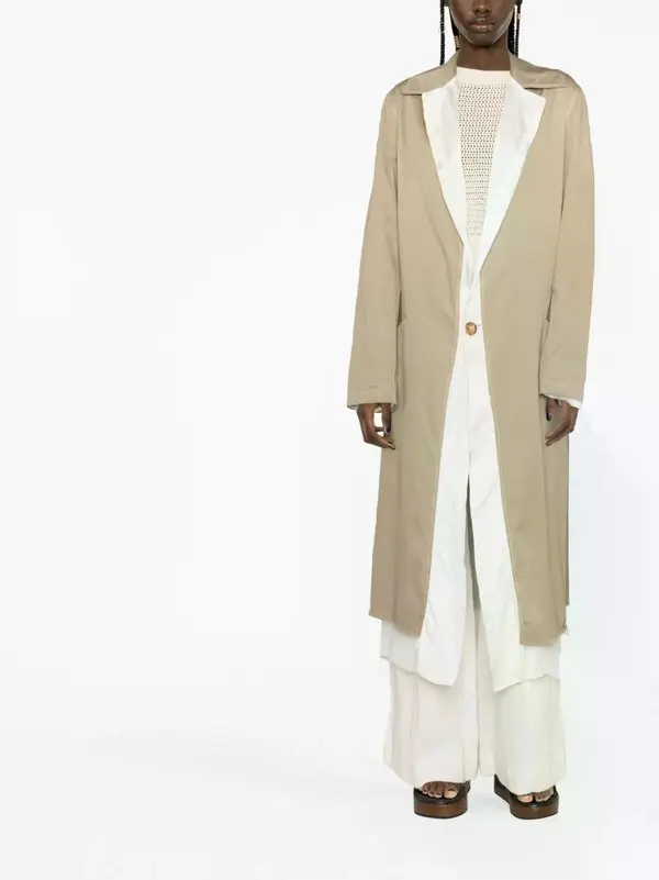 EDWARD CUMING Layered Single-breasted Coat