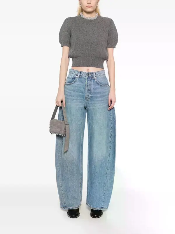 Alexander Wang Rhinestone Embellished Jeans