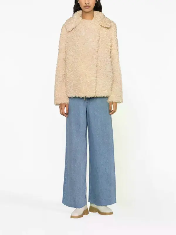 Stella McCartney Teddy Faux-fur Oversized Coat