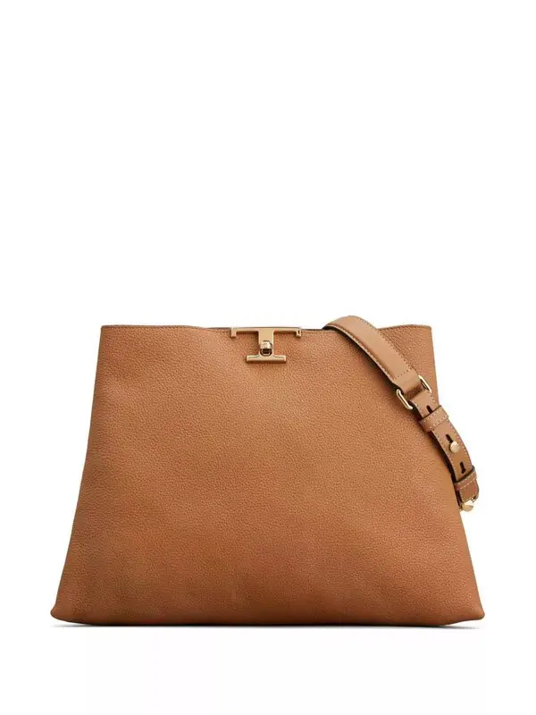 TOD'S T Timeless Leather Tote Bag