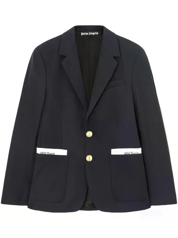 Palm Angels Sartorial Tape Button-up Blazer