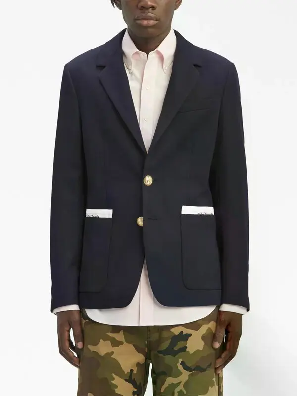 Palm Angels Sartorial Tape Button-up Blazer